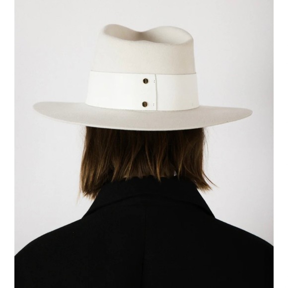 Janessa Leone | Accessories | New Janessa Leone Layne Wool Hat White ...